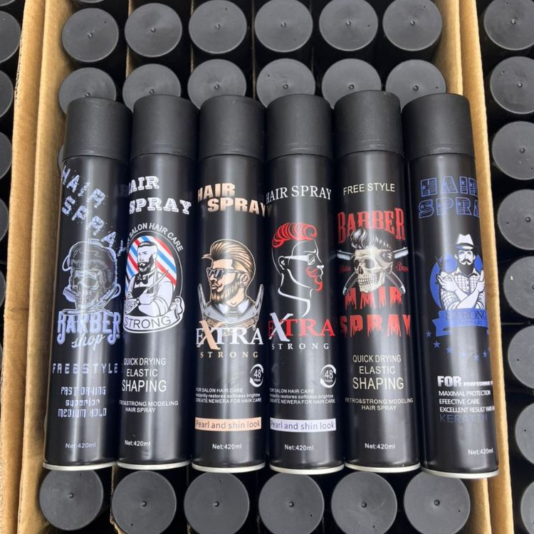 [MALAYSIA READY STOCK] 420ml Hair Spray Strong Hold Saloon Barber Spray ...