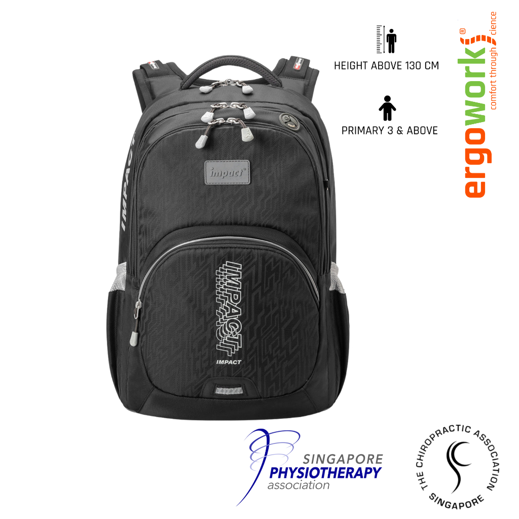 IMPACT Impact Ergo-Comfort School Bag Spinal Support Ergonomic Backpack ...