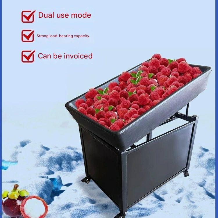 market chilled table fruit and vegetable preservation table seafood ...