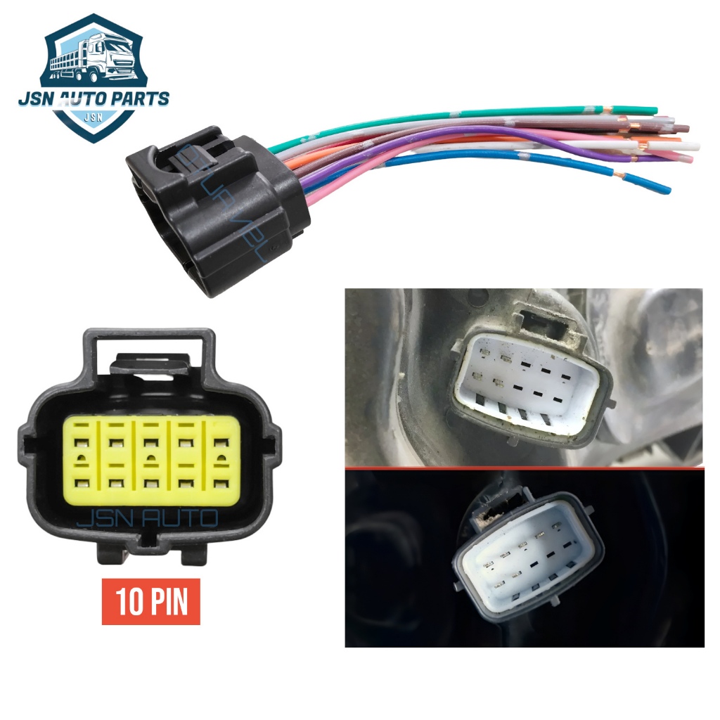 10 Pin Head Lamp Socket Headlamp for HOWO SCANIA Lorry | Shopee Malaysia