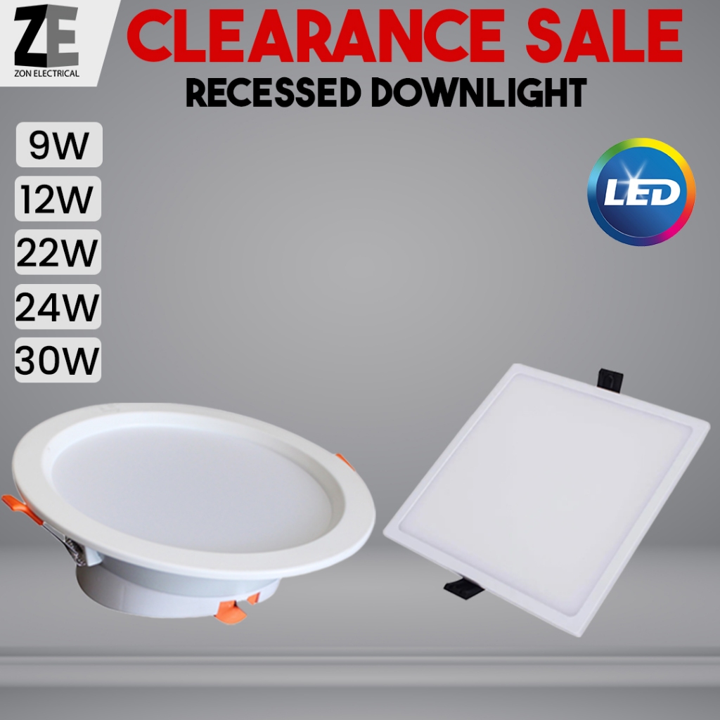 CLEARANCE SALE HIGH QUALITY LED RECESSED DOWN LIGHTS PANEL LIGHTS SOLID ...