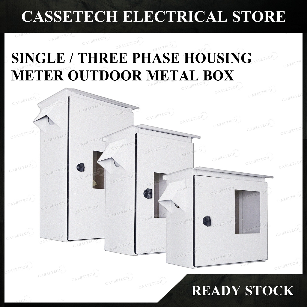 THREE PHASE / SINGLE PHASE OUTDOOR HOUSING METER METAL BOX FIBER BOARD ...