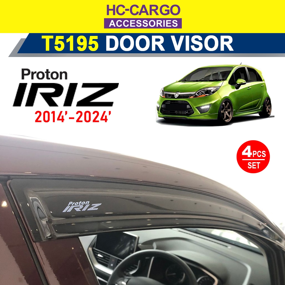 Proton Iriz 2014 - 2025 Aero Press Injection Door Visor Wind Deflector Medium Saiz (3 ...