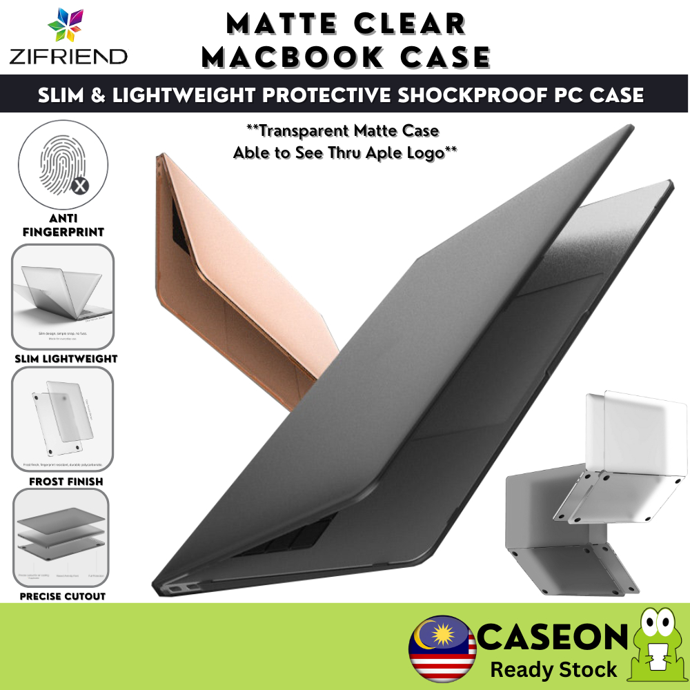 ZIFRIEND MATTE Clear Ultra Slim Hard PC Case for MacBook Pro Air 13 14 ...