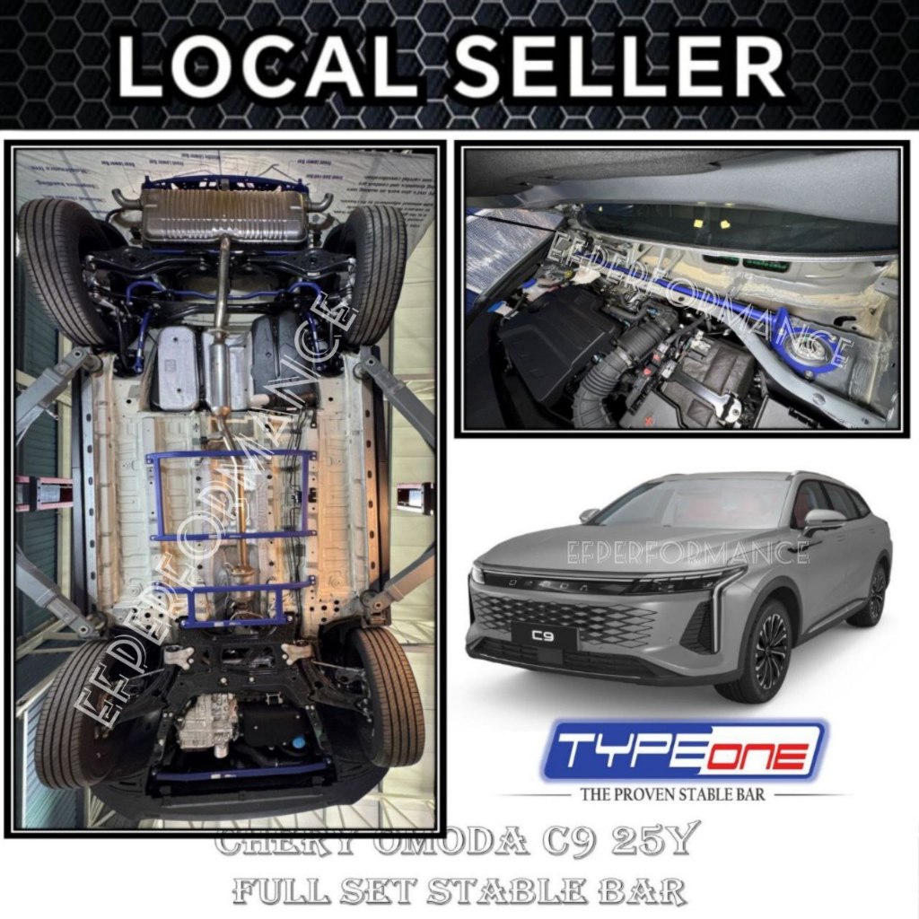 TYPE ONE BAR CHERRY OMODA C9 Front REAR Strut Bar Anti Roll Bar Lower ...