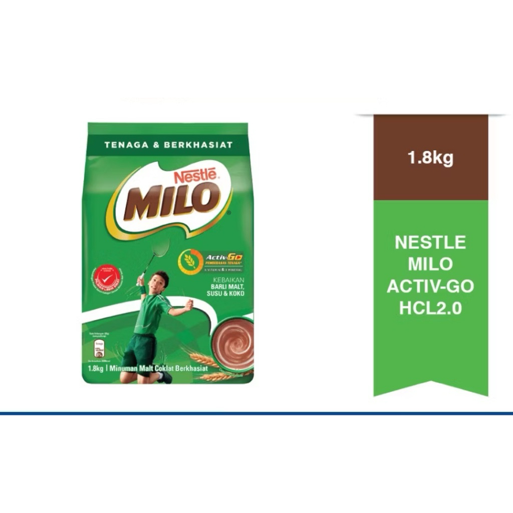 Milo Active-go soft pack 1.8kg / 900g | Shopee Malaysia