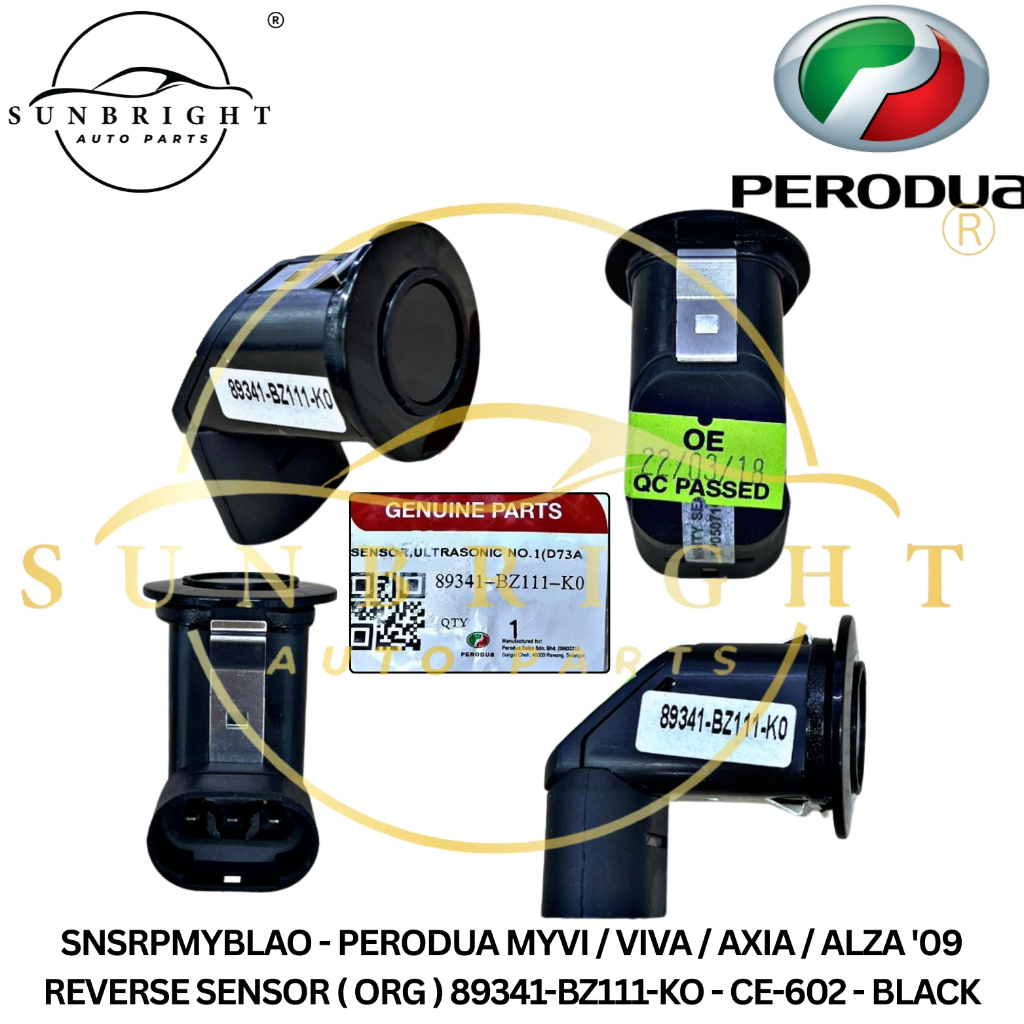PERODUA MYVI / VIVA / AXIA / ALZA '09 REVERSE SENSOR ( ORG ) 89341 ...