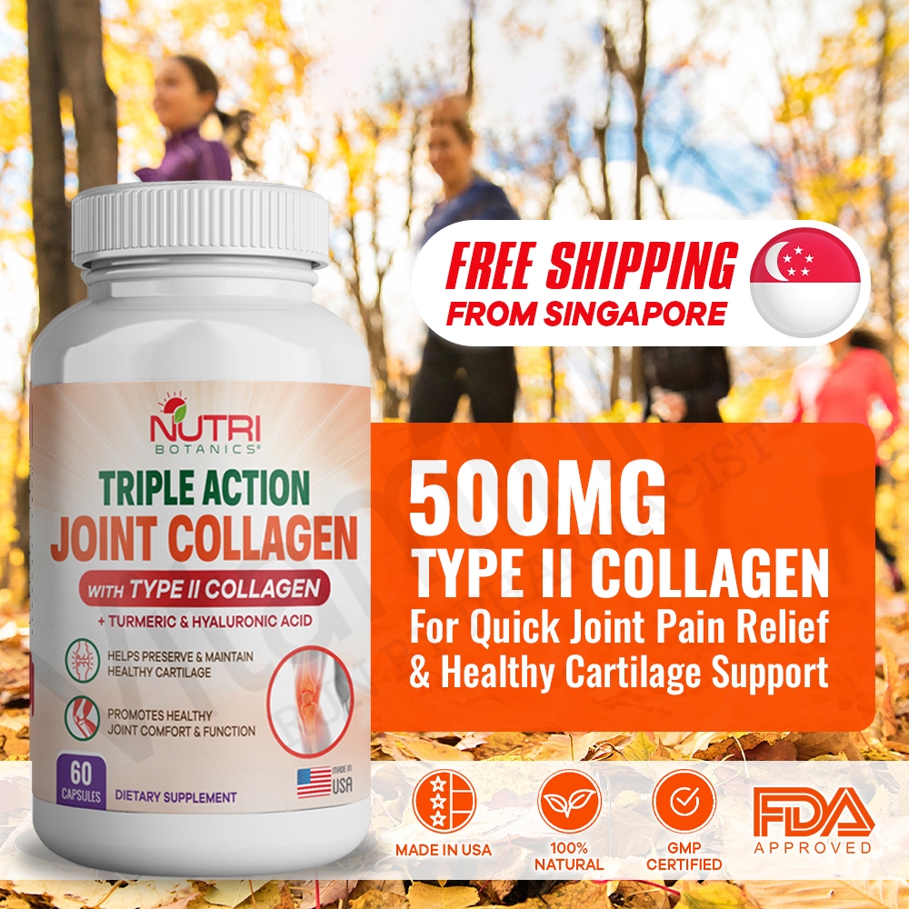 Nutri Botanics Triple Action Joint Collagen with Type II Collagen ...