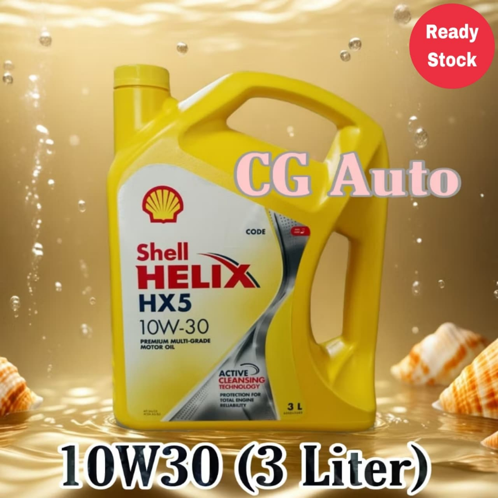 Shell Helix HX5 10w30 Semi Synthetic Engine Oil (3 liter) HongKong For ...