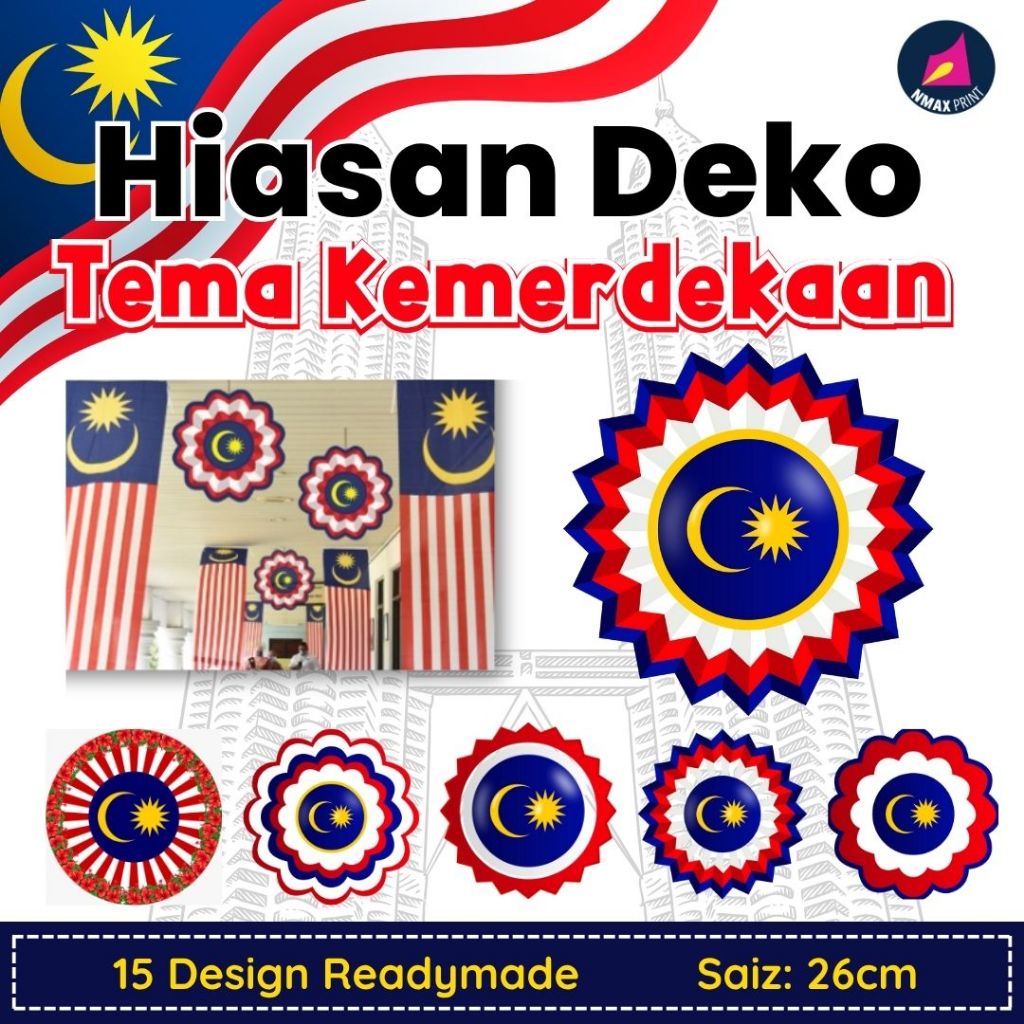 Hiasan Dekorasi Hari Merdeka 2025 / Sambutan Hari Kebangsaan Malaysia ...