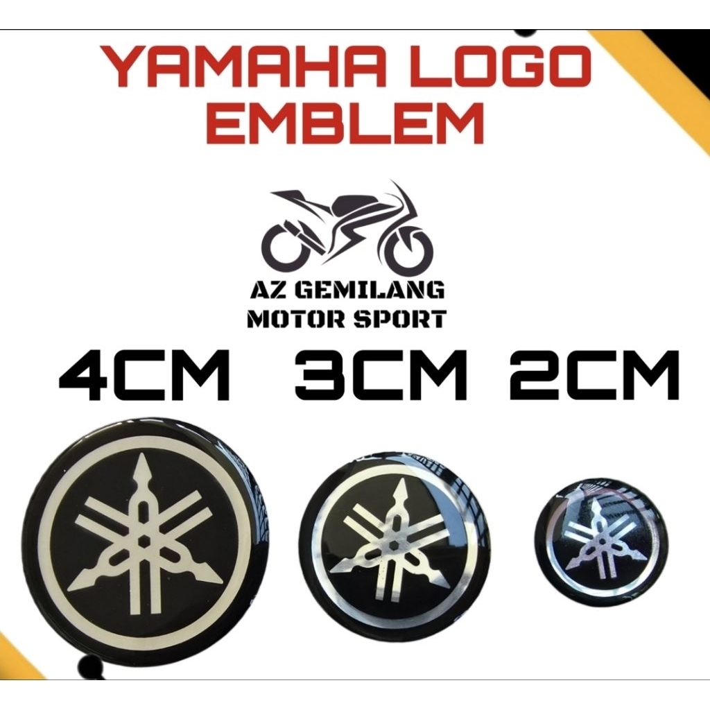 EMBLEM STICKER TIMBUL YAMAHA LOGO STICKER CAR MOTOR ACCESSORIES ACCESSORY MODIFIED MODIFY ...