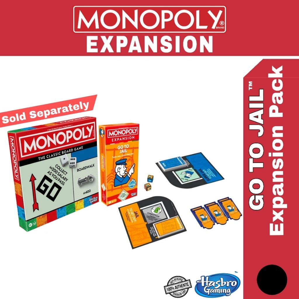 (New & Sealed) MONOPOLY® EXPANSION PACK™ Go To Jail | Shopee Malaysia