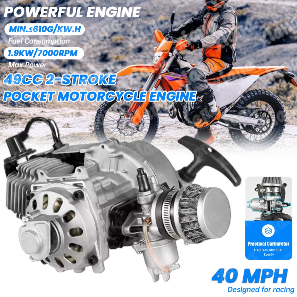 Pocket bike engine 2-Stroke enjin mini bike 49cc pocket bike 49cc ...