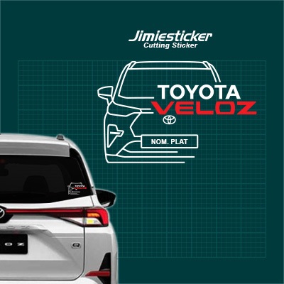 Sticker Kereta Toyota Veloz, Car Sticker, Vinyl Cutting. | Shopee Malaysia