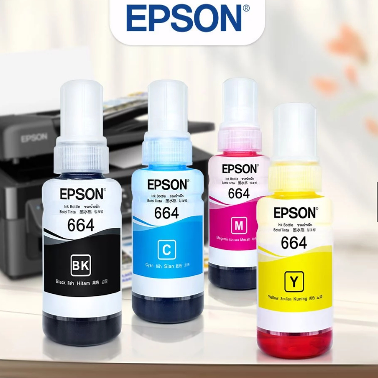 Original Epson 664 ink Genuine Bottle T664 ink FOR PRINTER L350 L110 ...