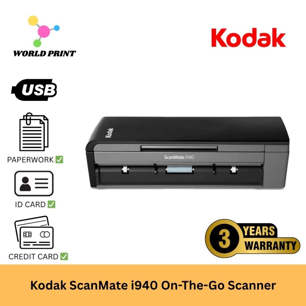 Kodak ScanMate i940 On-The-Go Scanner | Shopee Malaysia