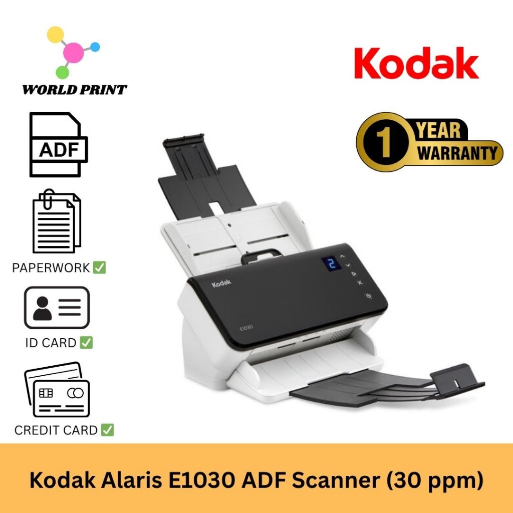 Kodak Alaris E1030 ADF Scanner (30 ppm) | Shopee Malaysia