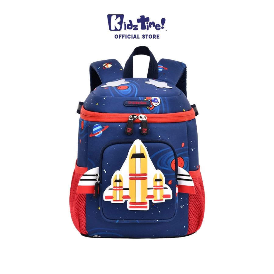 Kidztime Children Astronaut Curved Design Barrel Backpack Preschool ...