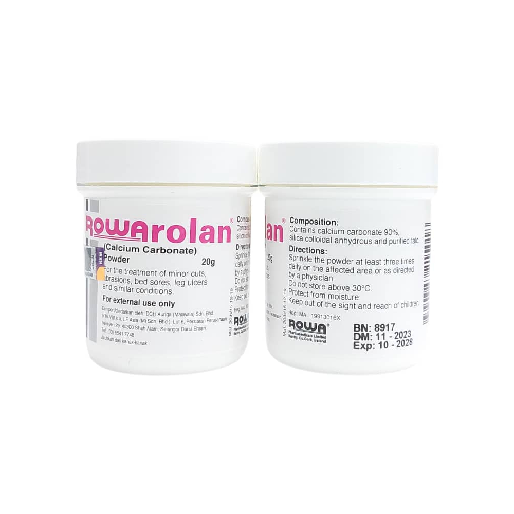 Rowarolan Calcium Carbonate Powder 20g (For treatment of minor cuts ...