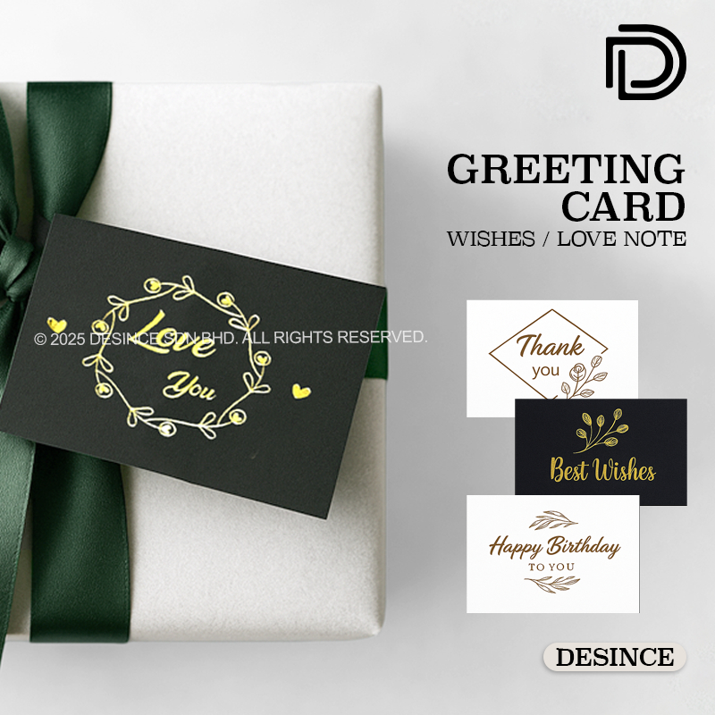 🇲🇾 DESINCE Gift Card Wishes Wish Card Greetings Card Kad Ucapan Birthday Card Message Love Note ...