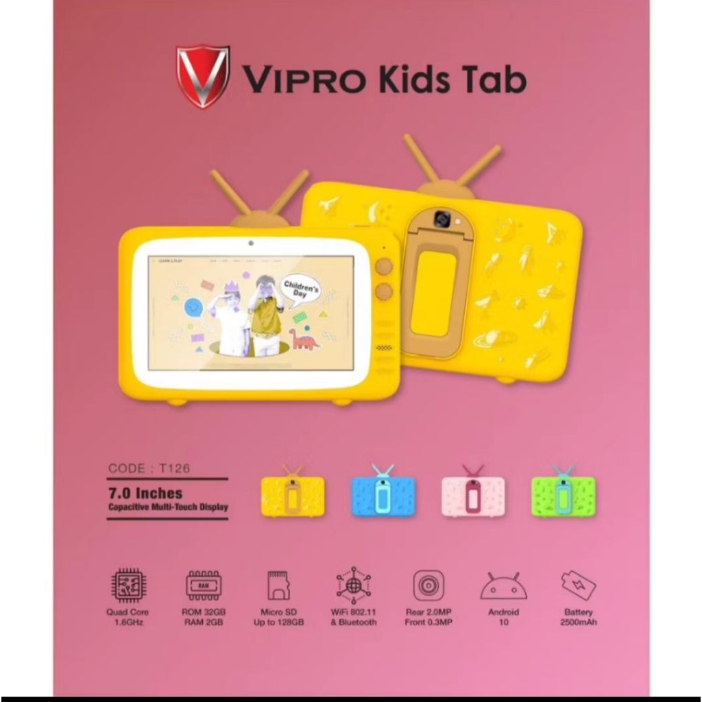 VIPRO Kids Tab one year warranty | Shopee Malaysia
