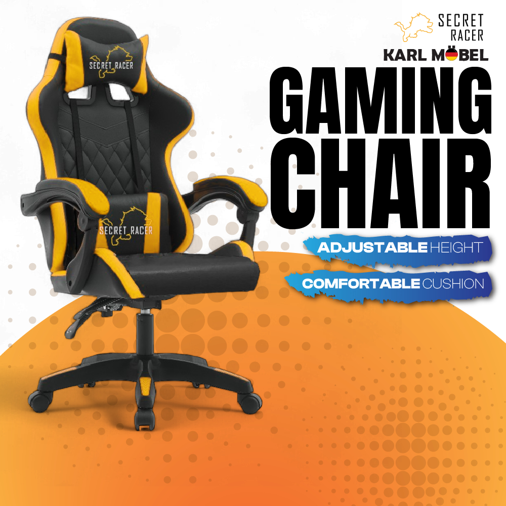 Gaming Chair GAMING PINK RGB LED LIGHTS with footrest PUBG Esports ...