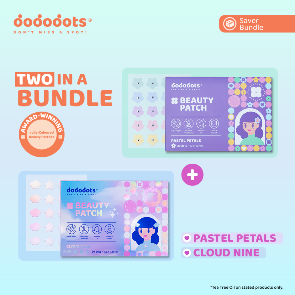 Dododots | Pastel Petals + Cloud Nine Bundle | Cute Pimple Acne Patch ...