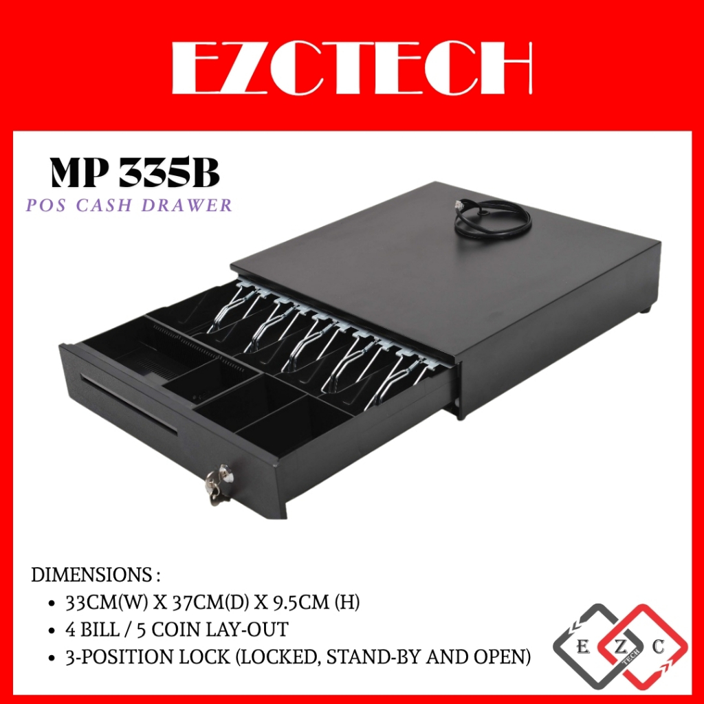 EZCTECH HEAVY DUTY POS System Cash Drawer MP 335B | Shopee Malaysia