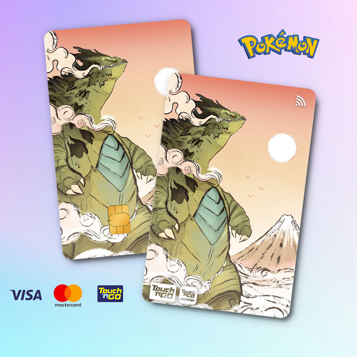 TYRANITAR POKEMON TNG - TOUCH N GO STICKER CARD / ATM CARD STICKER ...