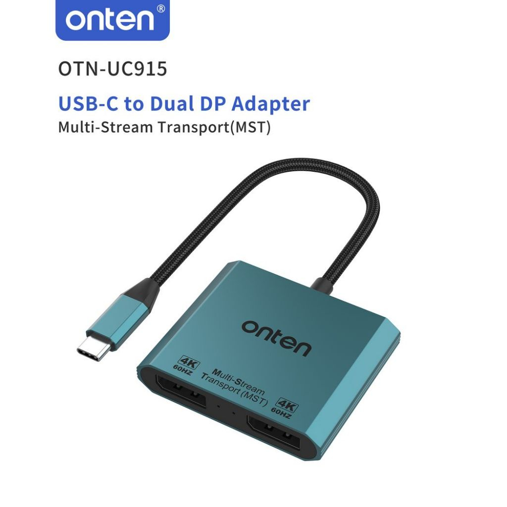 ONTEN 2-in-1 USB -C Dual Display HDMI 4K 60HZ MST SST Mode Support ...
