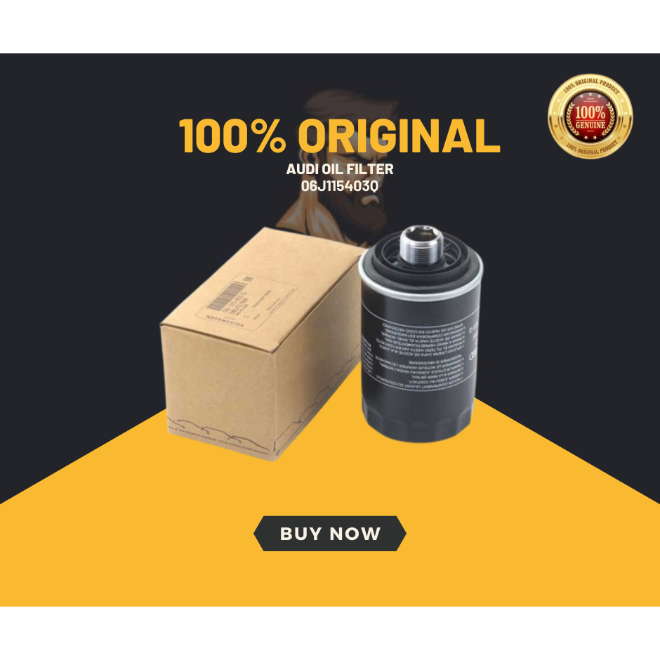 100% ORIGINAL VW AUDI SKODA Oil Filter 06J115403Q Passat B7 Golf Jetta ...