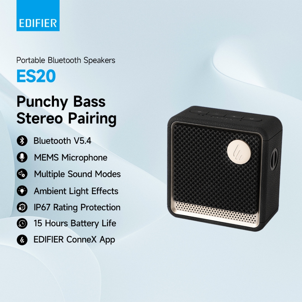Edifier ES20 RGB Light Wireless Portable Bluetooth Speaker with ConneX ...