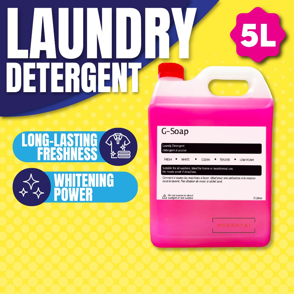 Sabun Pencuci Baju Sabun Dobi Paling Wangi Liquid Detergent 5L dan ...