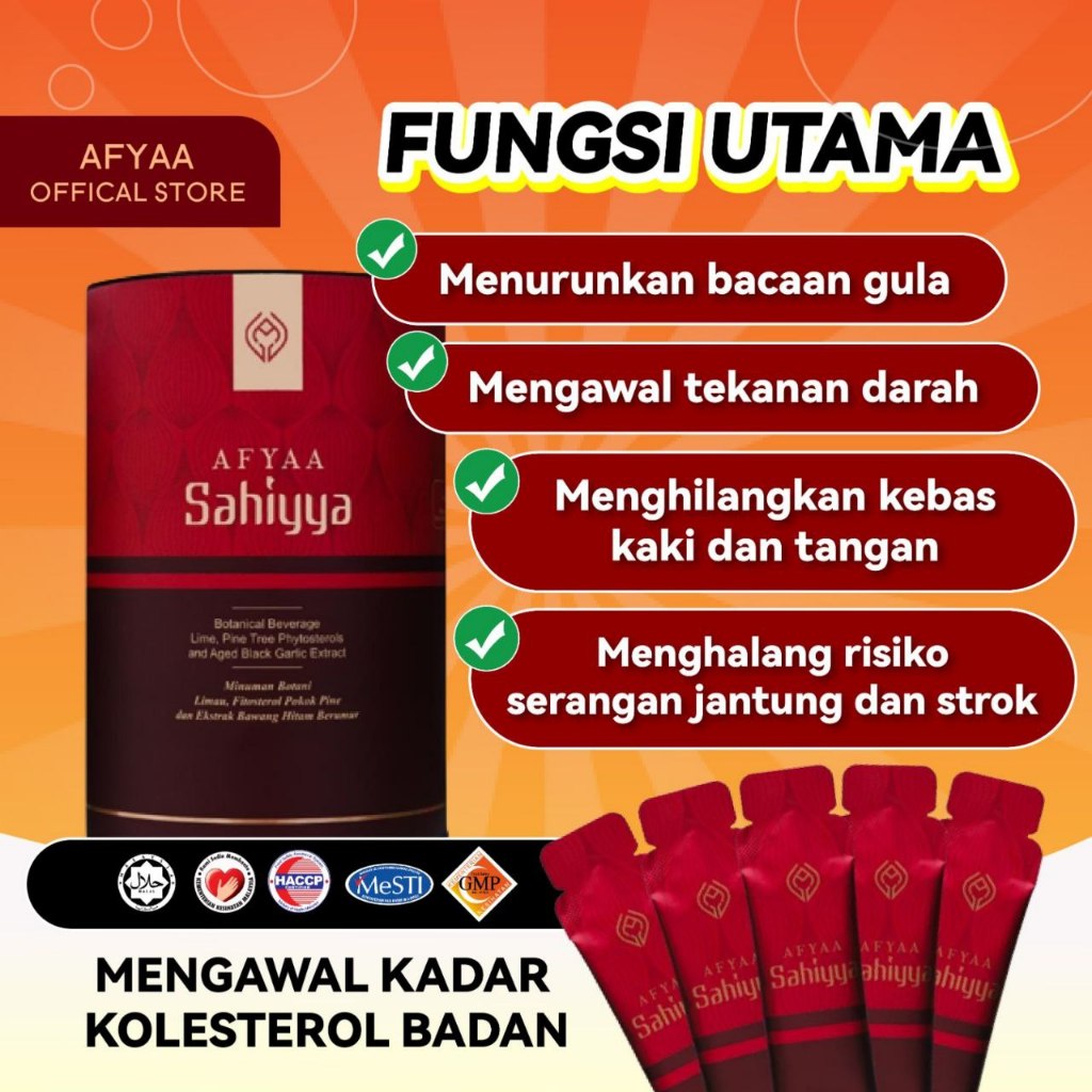 AFYAA SAHIYYA SESUAI DARAH TINGGI KOLESTEROL SALURAN DARAH | Shopee ...