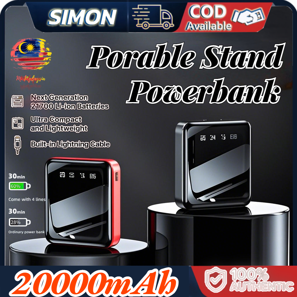 [Shopee Choice] Mini power bank 20000mah Latest Fast Charging Built-in ...