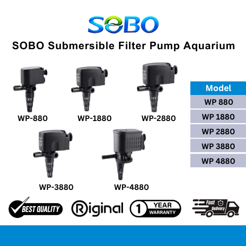 SOBO Aquarium Submersible Filter Water Pump Multi-Function WP-880 / WP ...