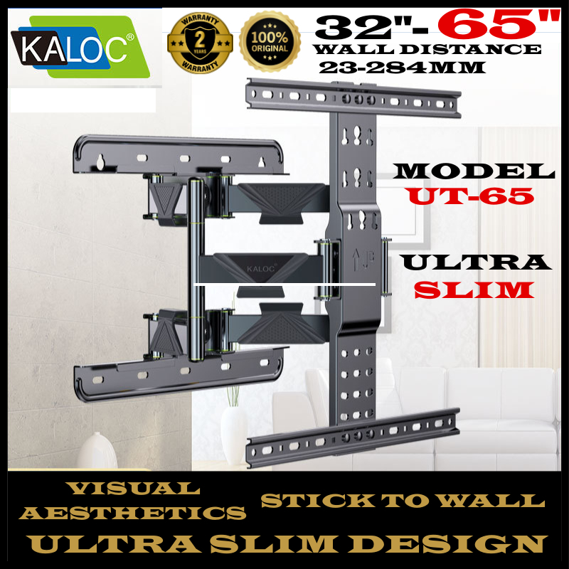 KALOC UT65 32"-65" Ultra Slim TV Wall Mount, 23mm Thin Low Profile TV ...