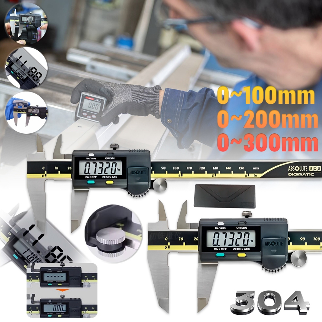 Digital Caliper Electronic Caliper Pembaris Angkup Digital Angkup ...