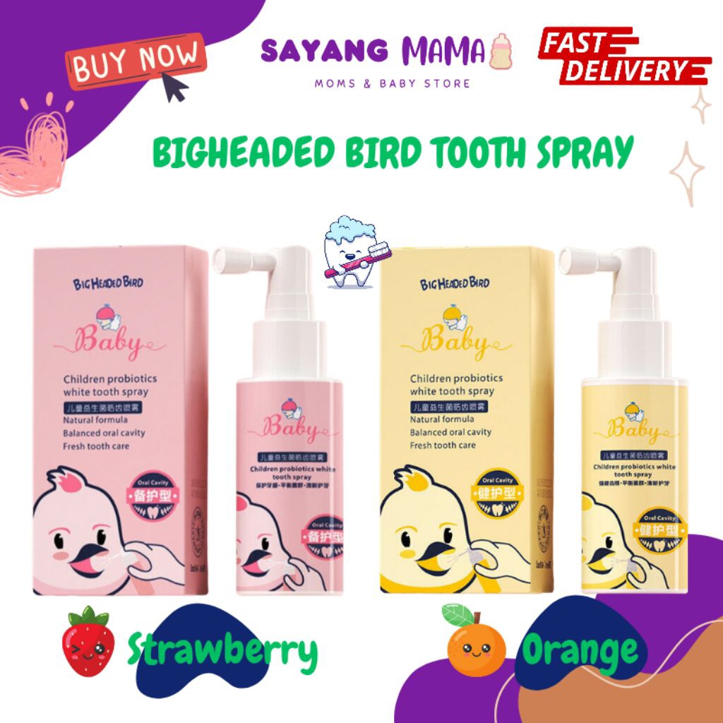 BIGHEADED BIRD TOOTH SPRAY ANTI CAVITY | Shopee Malaysia