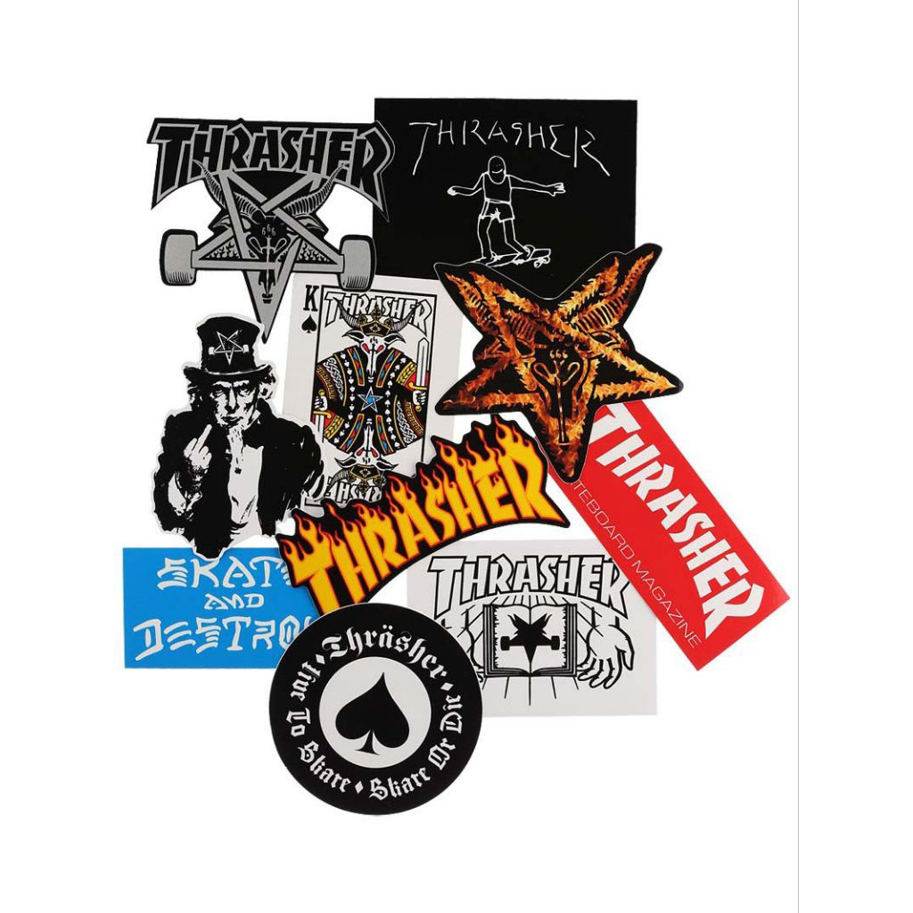 Thrasher Assorted Stickers Classic Logo -Single | Shopee Malaysia