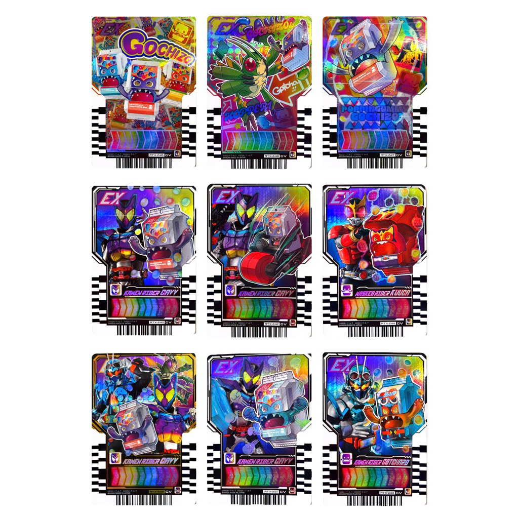 【GV】 Gavv Rare Ride Chemy Card Kamen Rider Gavv Gochizos kamen rider ...