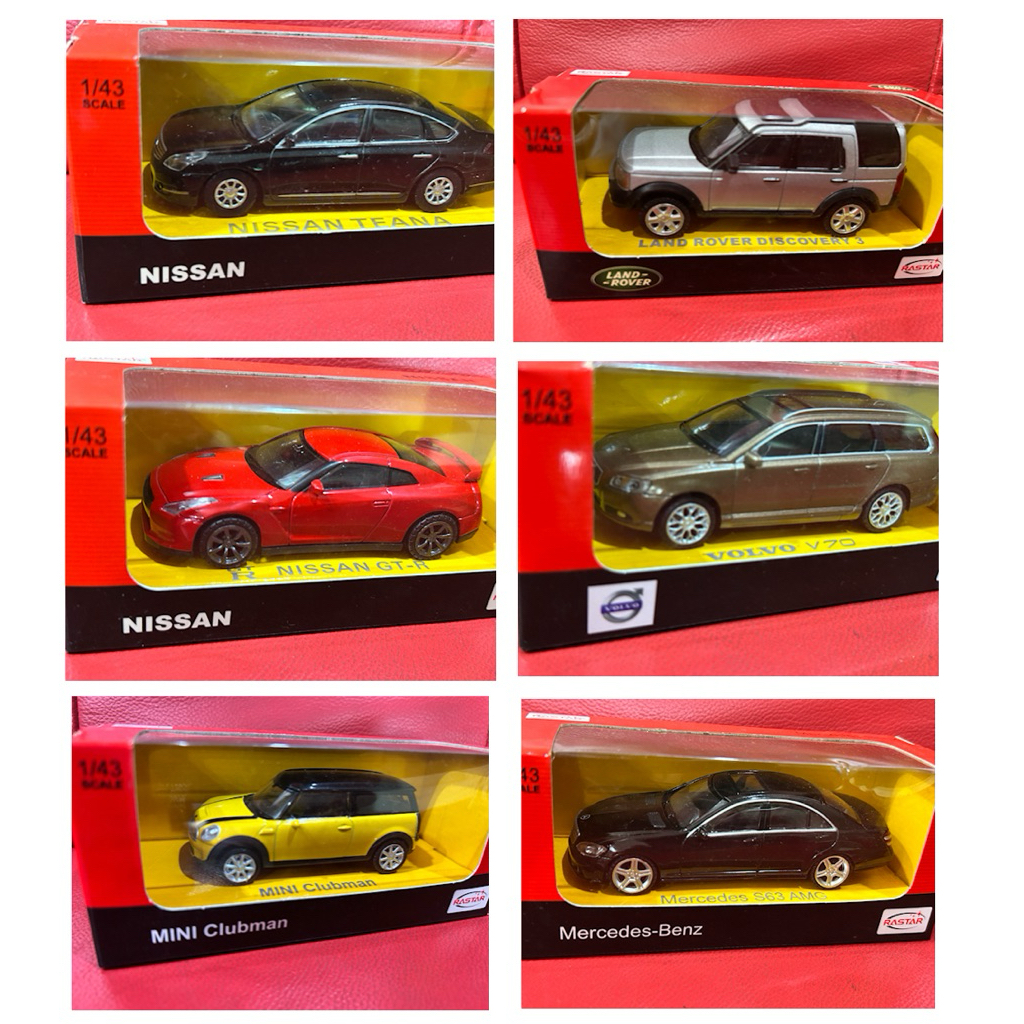 Rastar Diecast 1/43 Toy Car Vehicle Model Nissan Volvo Mini BMW ...