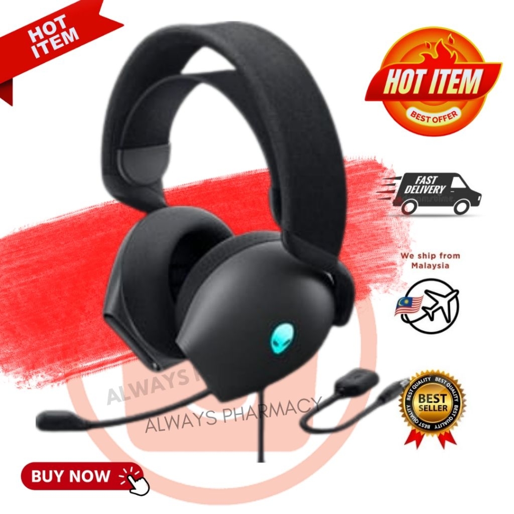 Dell Alienware AW520H Gaming Headset 1pc | Shopee Malaysia