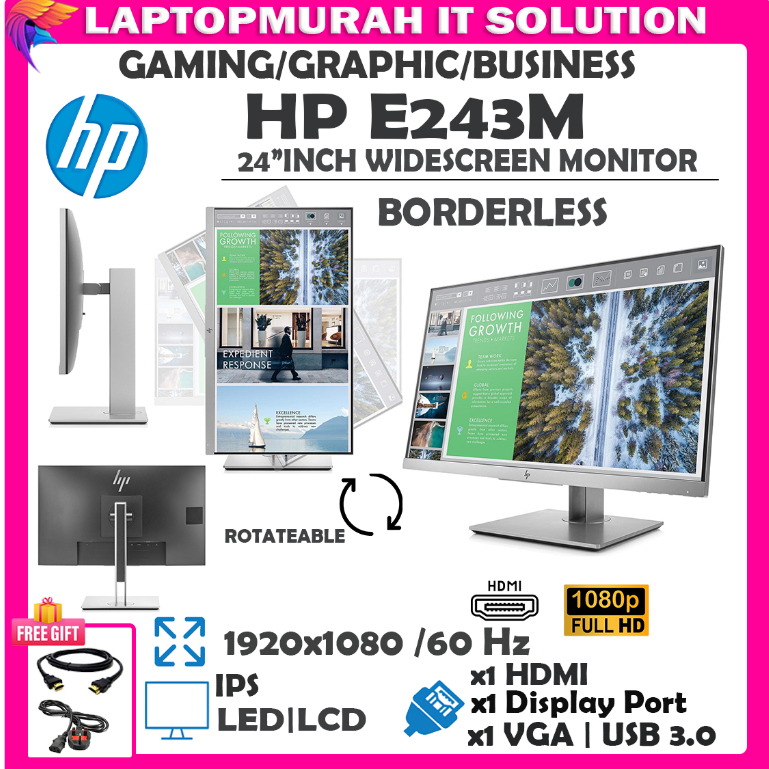 BORDERLESS DELL / HP / LENOVO / ACER [BUSINESS-GAMING-GRAPHICS] IPS ...