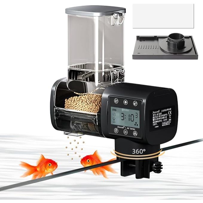 Freed Auto Feeder Fish Automatic Aquarium Food Dispenser USB 自動餵食器鱼 ...