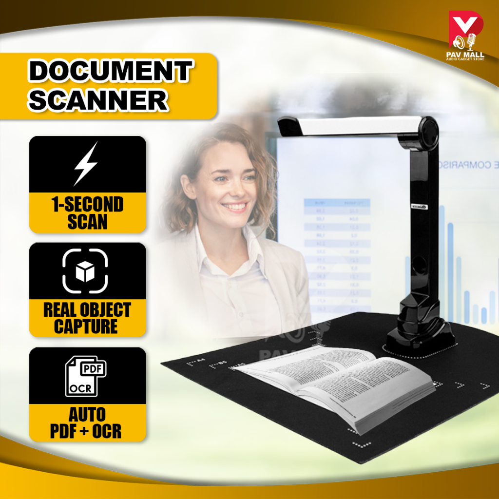 Visualizer for Teacher Scanner Document Book Camera (12MP) Portable ...