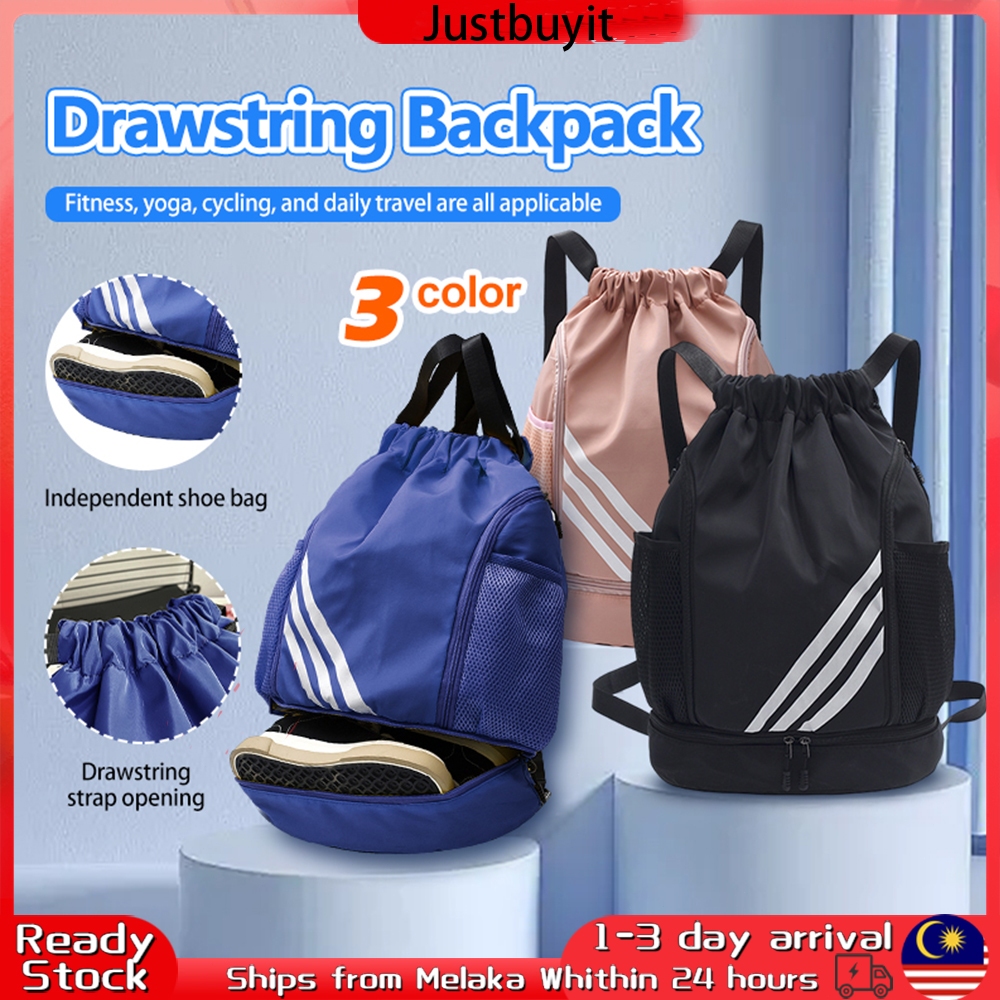 Outdoor Waterproof Drawstring Backpack fitness yoga cycling and daily ...