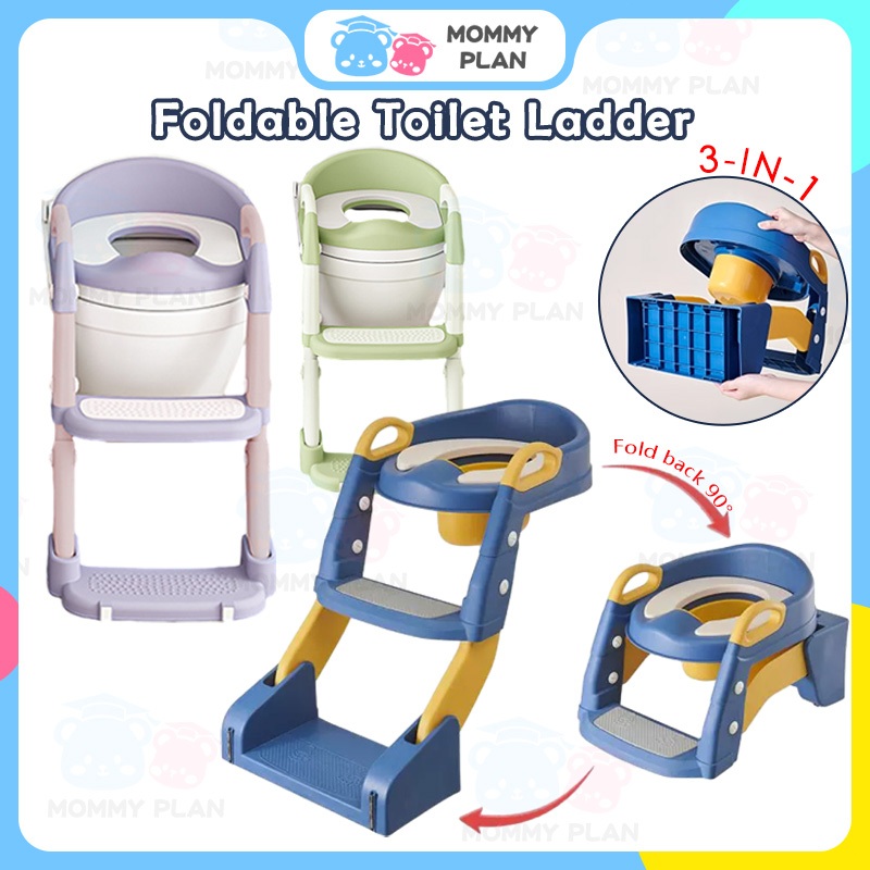 Baby Folding Toilet Ladder Kids Training Toilet Bowl Seat With ...