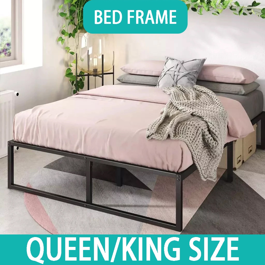 katil besi queen bed frame king bed frame Bedroom rangka katil Durable ...