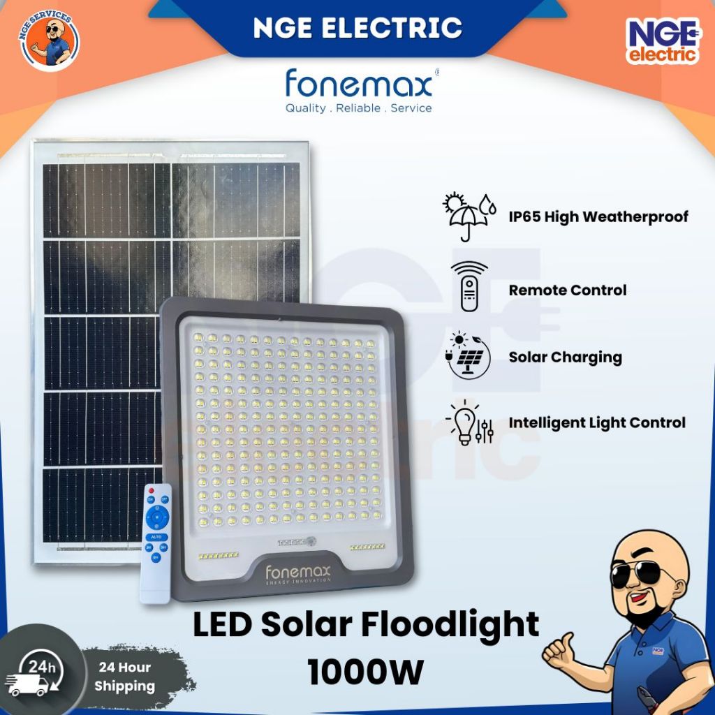 LAMP| FONEMAX 400W / 600W / 1000W SOLAR LED FLOODLIGHT PREMIUM HIGH ...